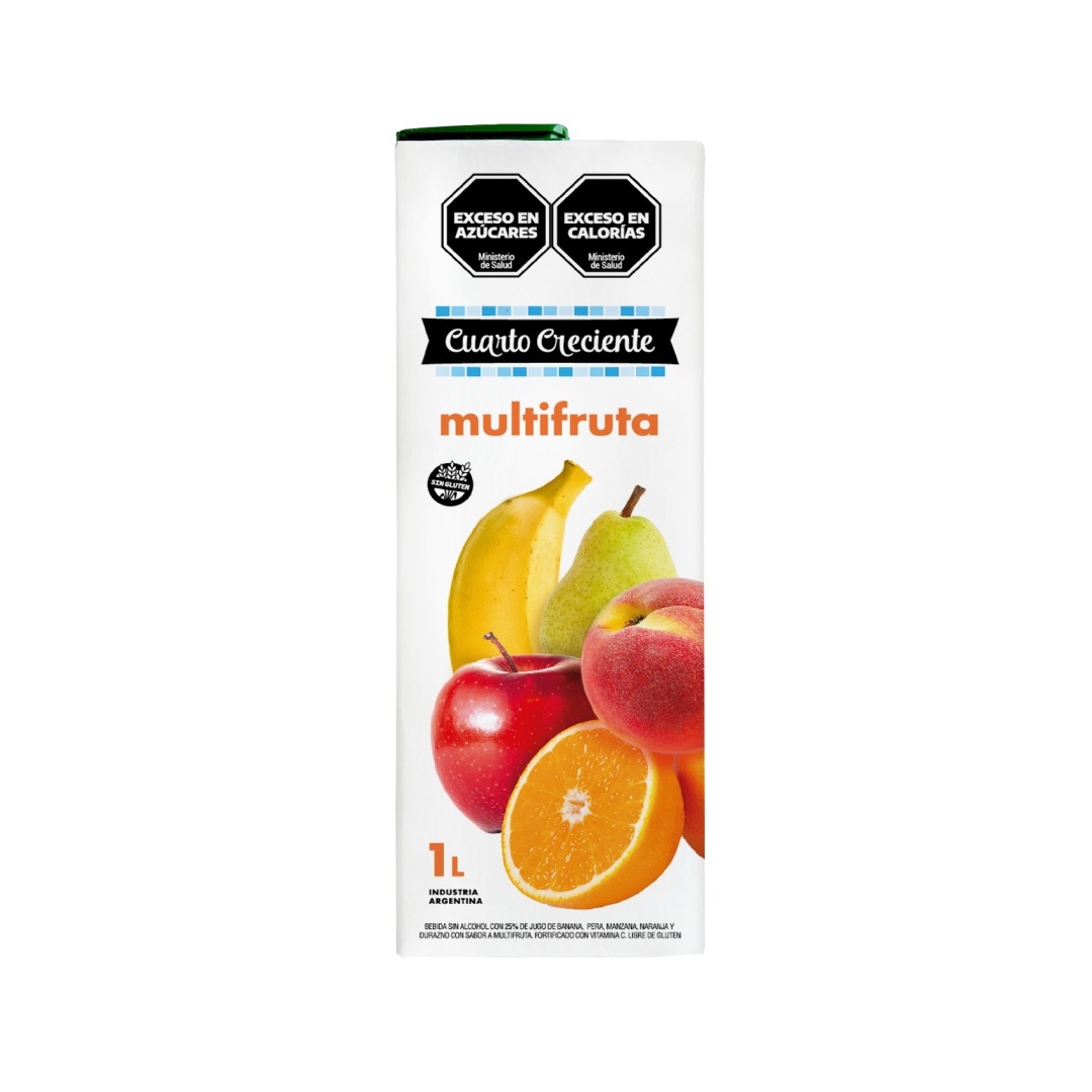 CUARTO CRECIENTE - Jugo de Multifruta tetra brick x 1000cc - Sabores Andinos